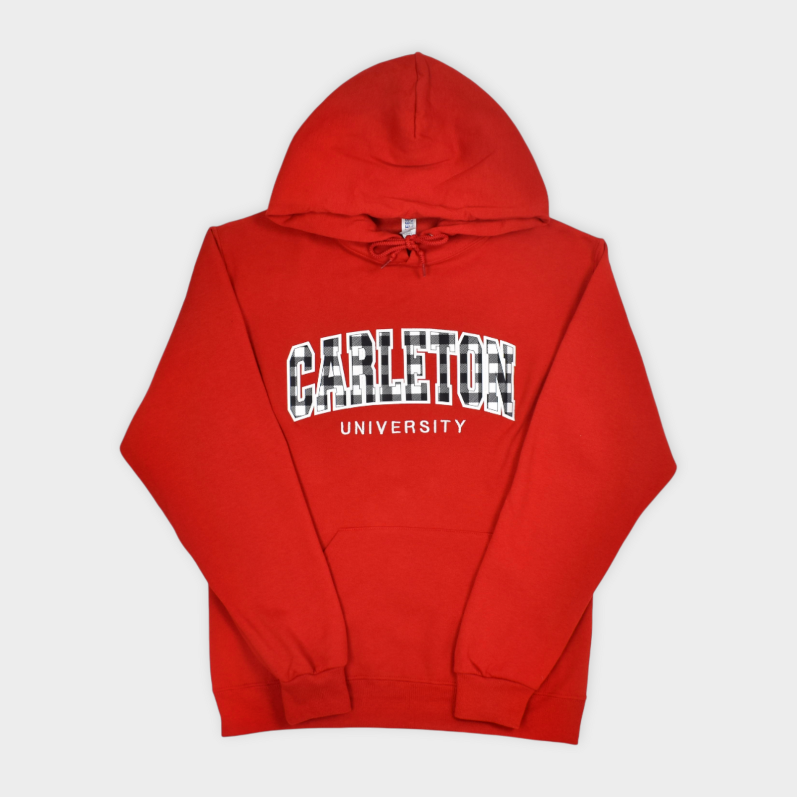 Carleton Tackle Twill Hoodie Buffalo Check - Carleton University Campus ...
