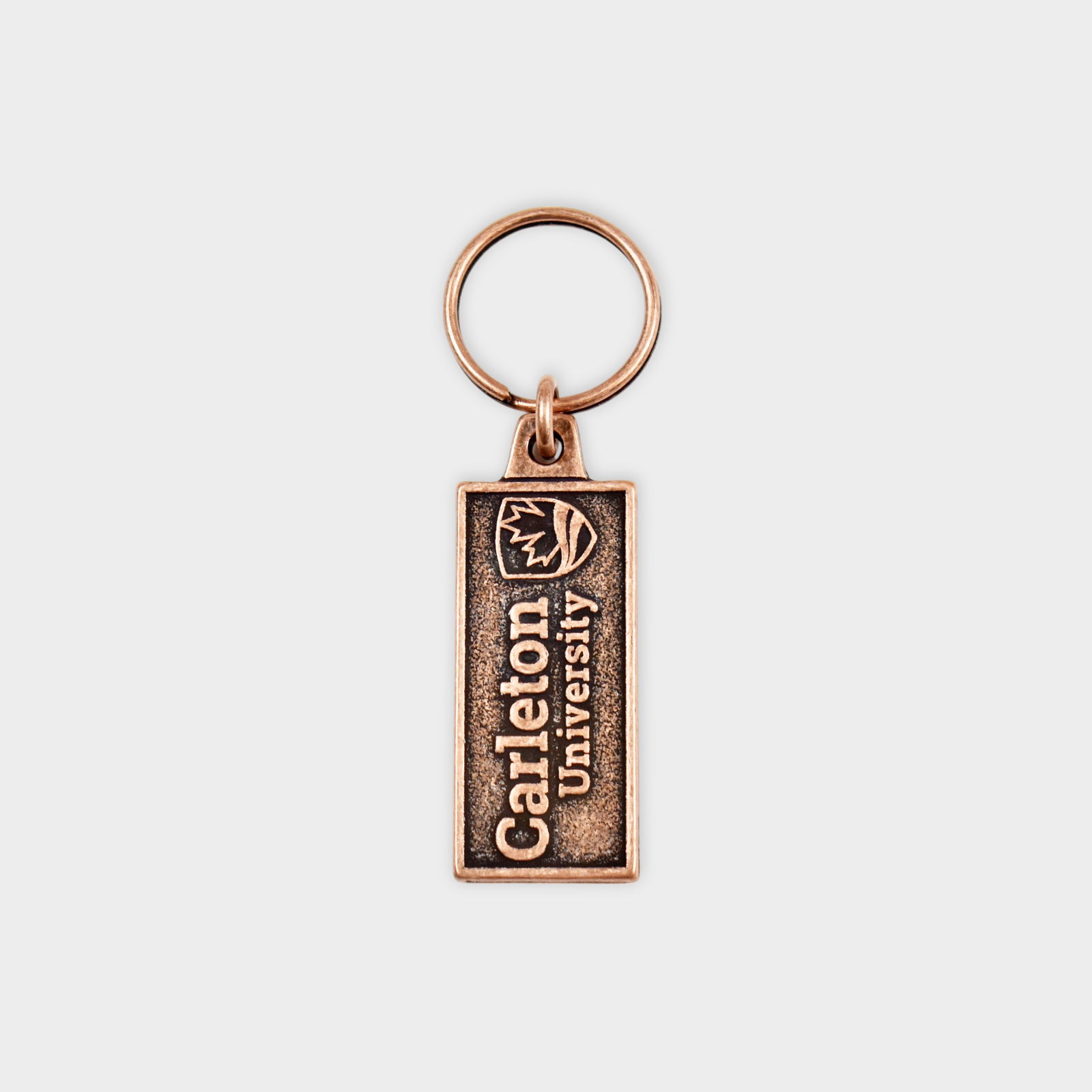 Carleton Cast Metal Keychain Horizontal - Carleton University Campus Store